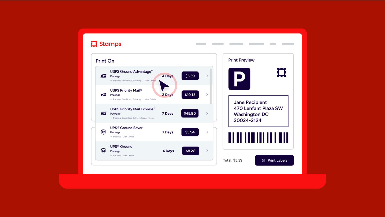 Print Shipping Labels at Home – Stamps.com